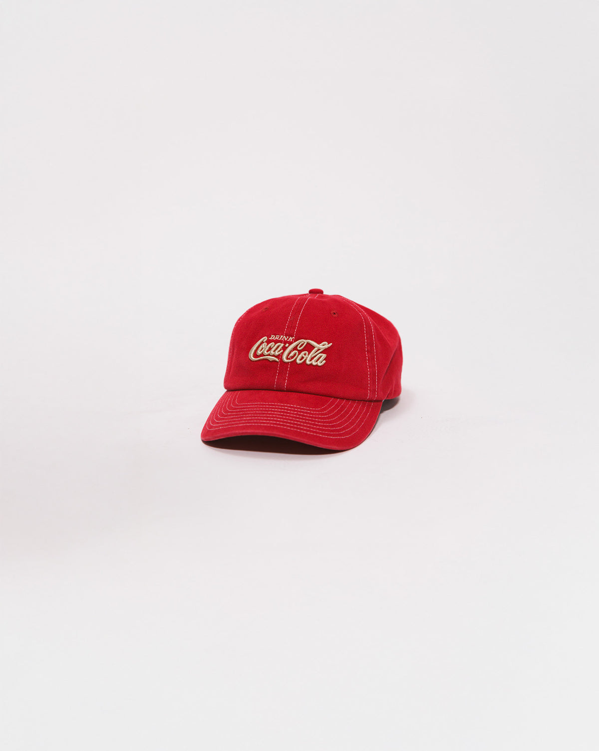 Red Classic Coke Faded Dad Cap – Something Very Special